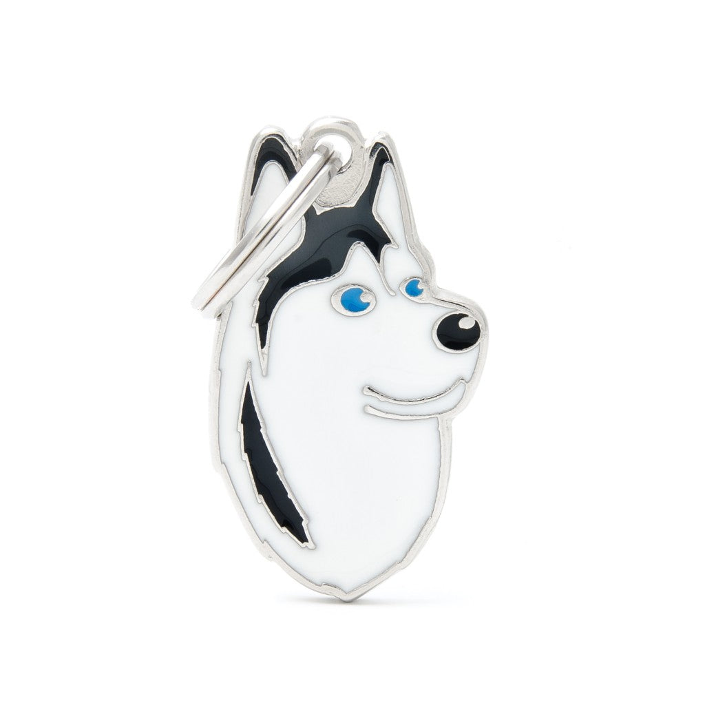 Placa ID en Forma de Husky para Perros — La Tienda de Frida & Chelsee
